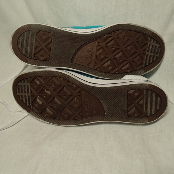 Converse | Shoes | Turquoise Hightop Converse All Star Women 1 Men 9 ...